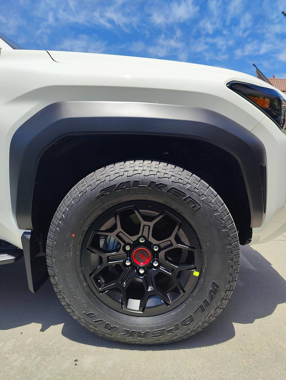 Anyone running TRD Pro wheels with 275/70/18 Falken Wildpeak AT4Ws ...