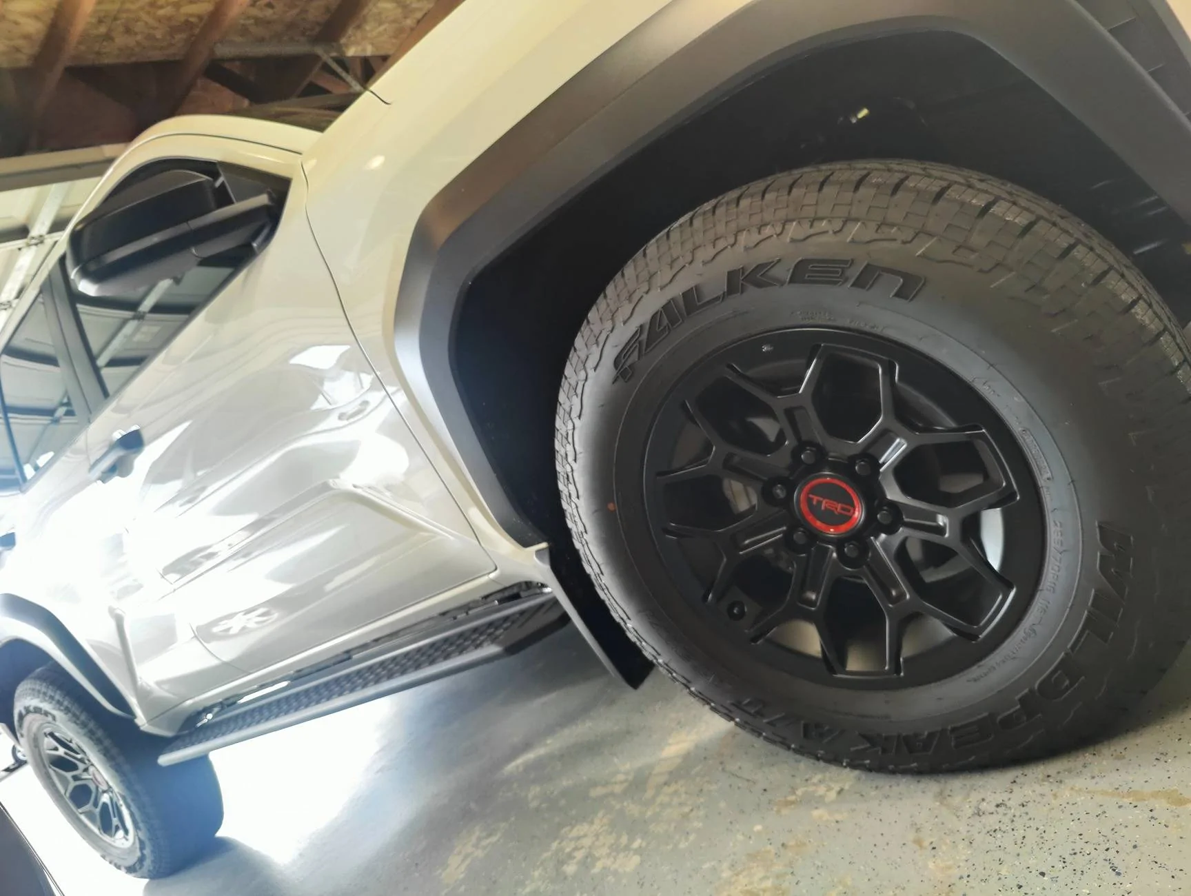 Anyone running TRD Pro wheels with 275/70/18 Falken Wildpeak AT4Ws ...