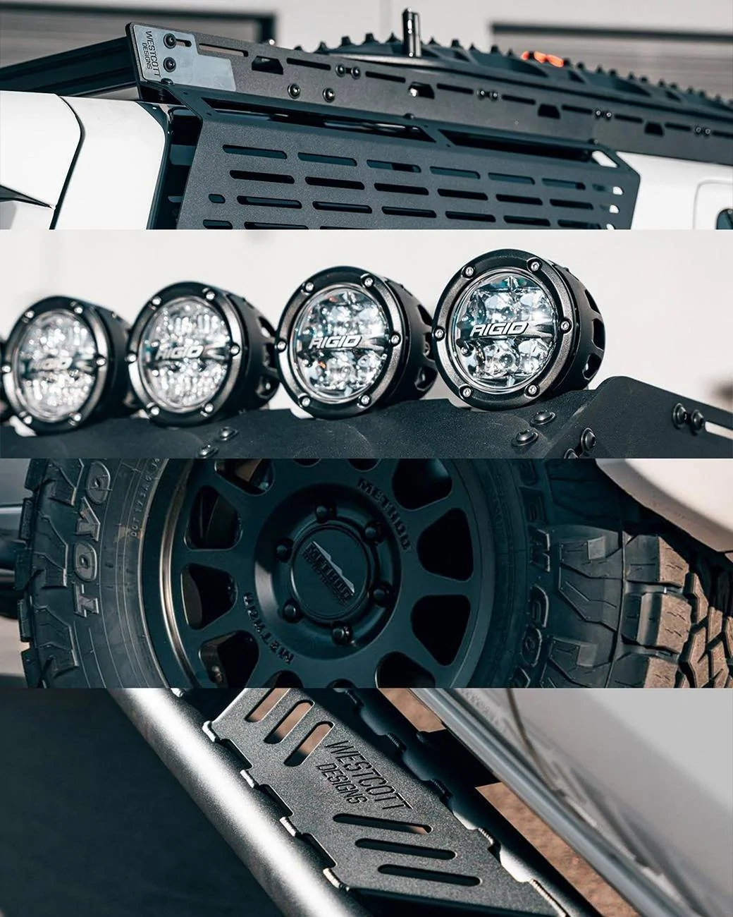 37's fitted on 6th gen 2025 4Runner by Westcott (37" inch tires + gold ...