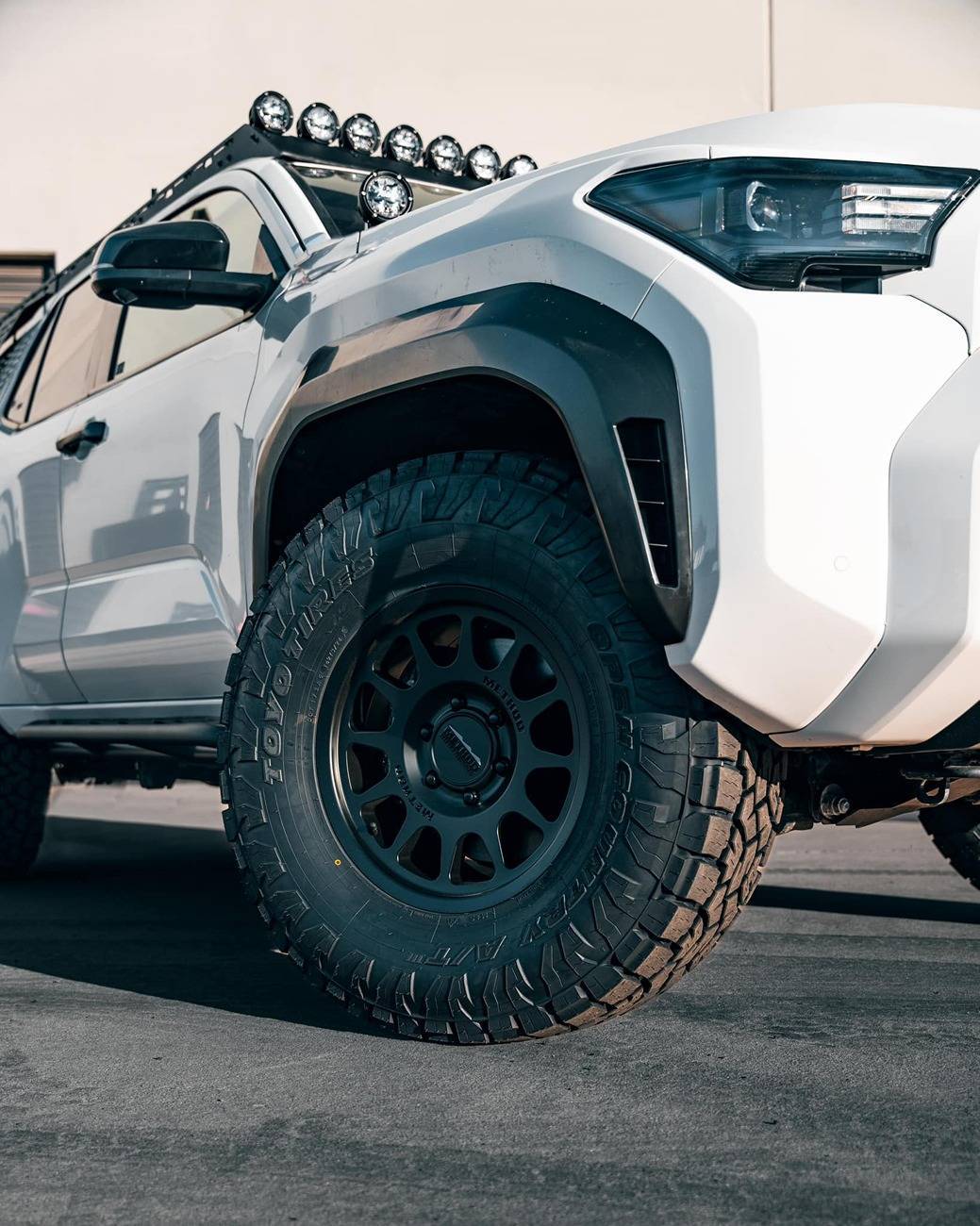 37's fitted on 6th gen 2025 4Runner by Westcott (37" inch tires + gold ...