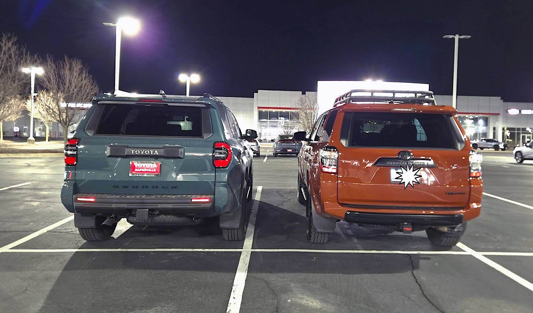 5th vs. 6th gen 4Runner side by side in dealer lot | 2025 4Runner Forum ...
