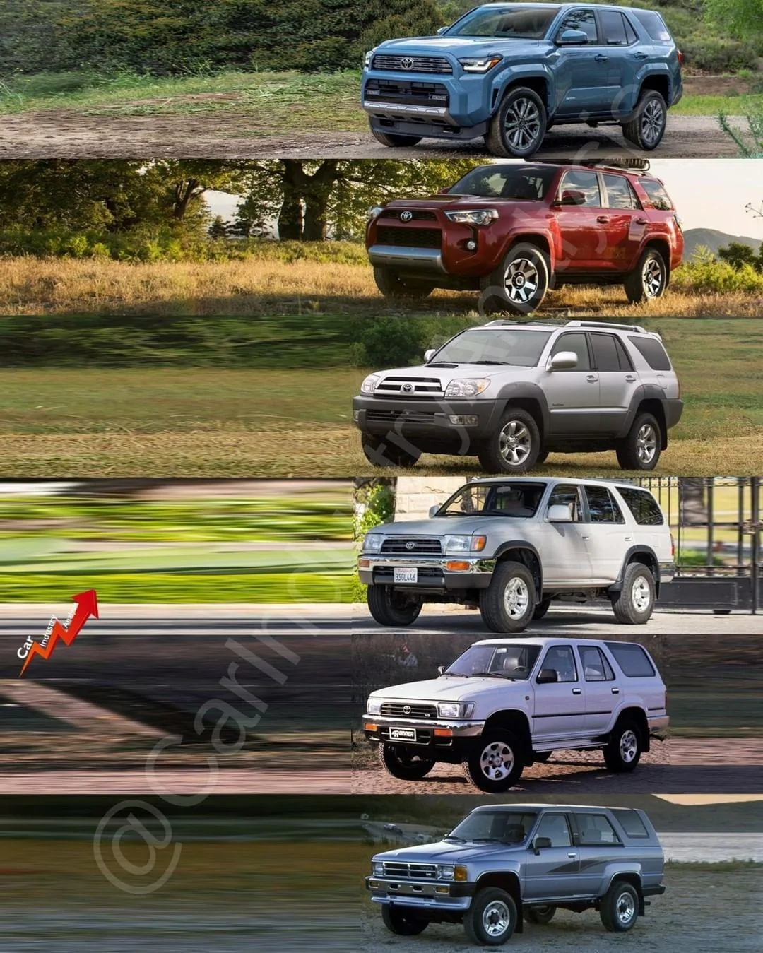 6th Gen 4Runner vs. 5th, 4th, 3rd, 2nd, 1st Gen -- exterior & interior ...