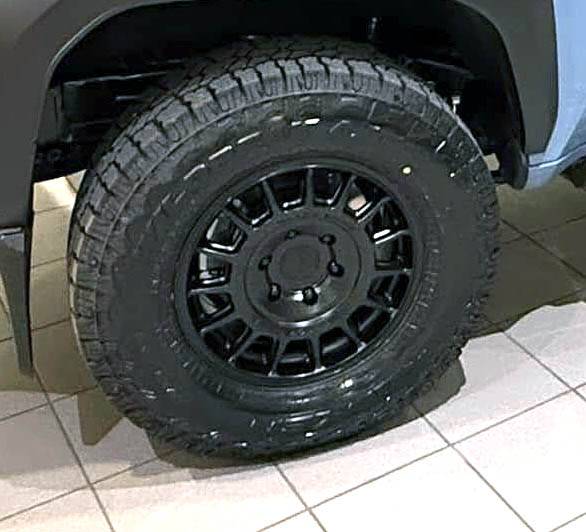 +25 mm offset Black Rhino Wheels (BR015) on 2025 4Runner SR5 6th Gen ...