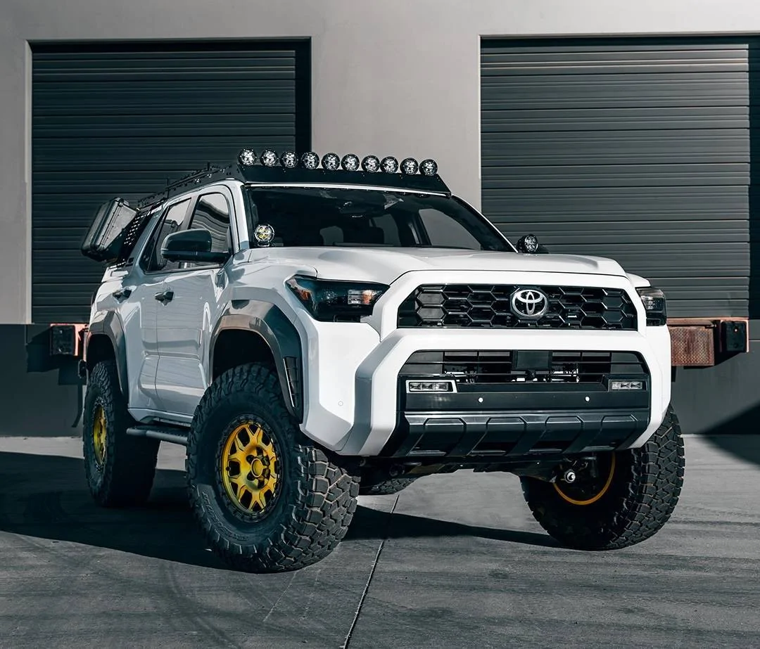 37's fitted on 6th gen 2025 4Runner by Westcott (37" inch tires + gold wheels + lift kit ...