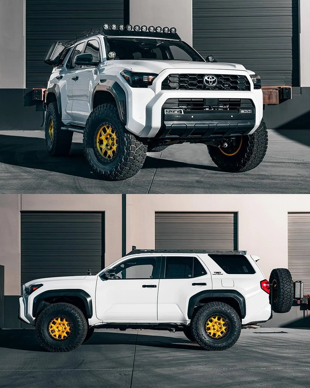 37's fitted on 6th gen 2025 4Runner by Westcott (37" inch tires + gold ...