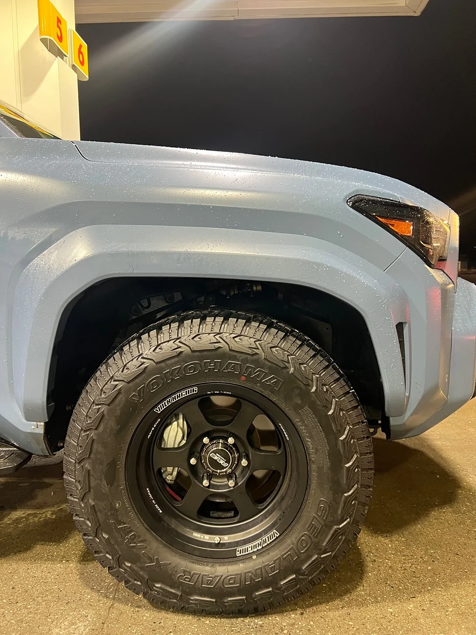 Heritage Blue TRD sport + matte PPF wrap, black roof wrap, TE37 wheels ...
