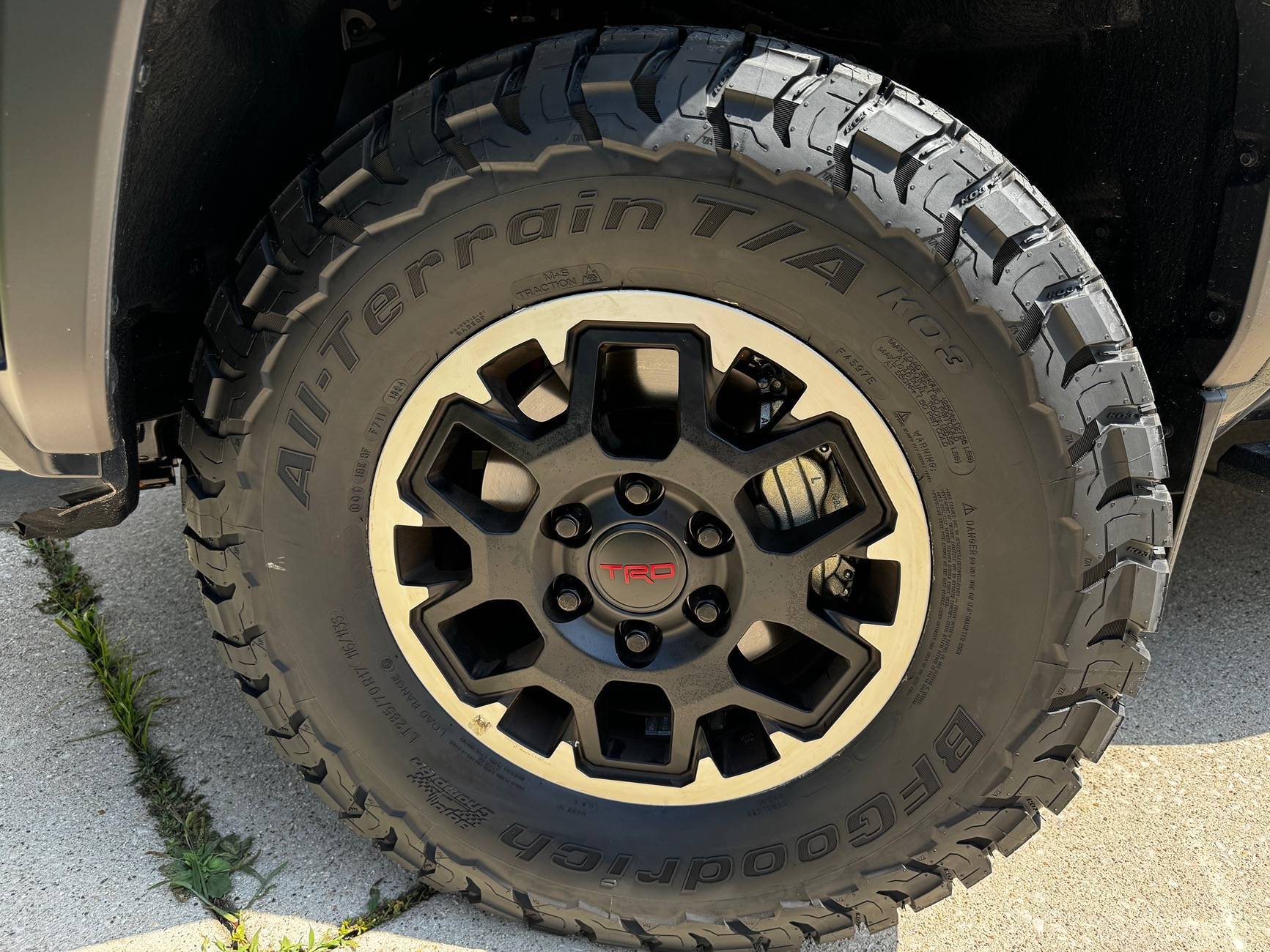 Bigggest largest tire that fits upgraded 18" TRD black wheels (on TRD ...