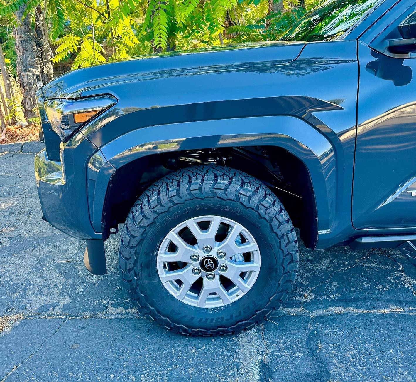 Biggest largest tire for 2025 SR5 6th gen with no lift / no cutting ...