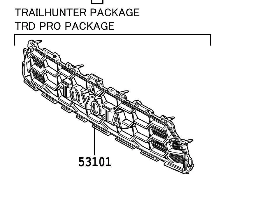 Heritage Grille Part Number: 53101-35170 and 53101-35160 (TRD Pro ...