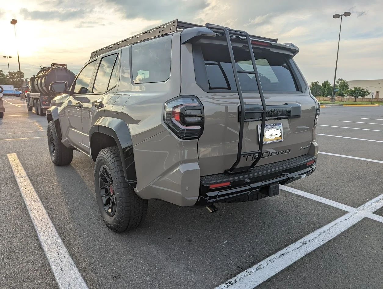 2nd thoughts on ladder install with a power liftgate | 2025 4Runner ...