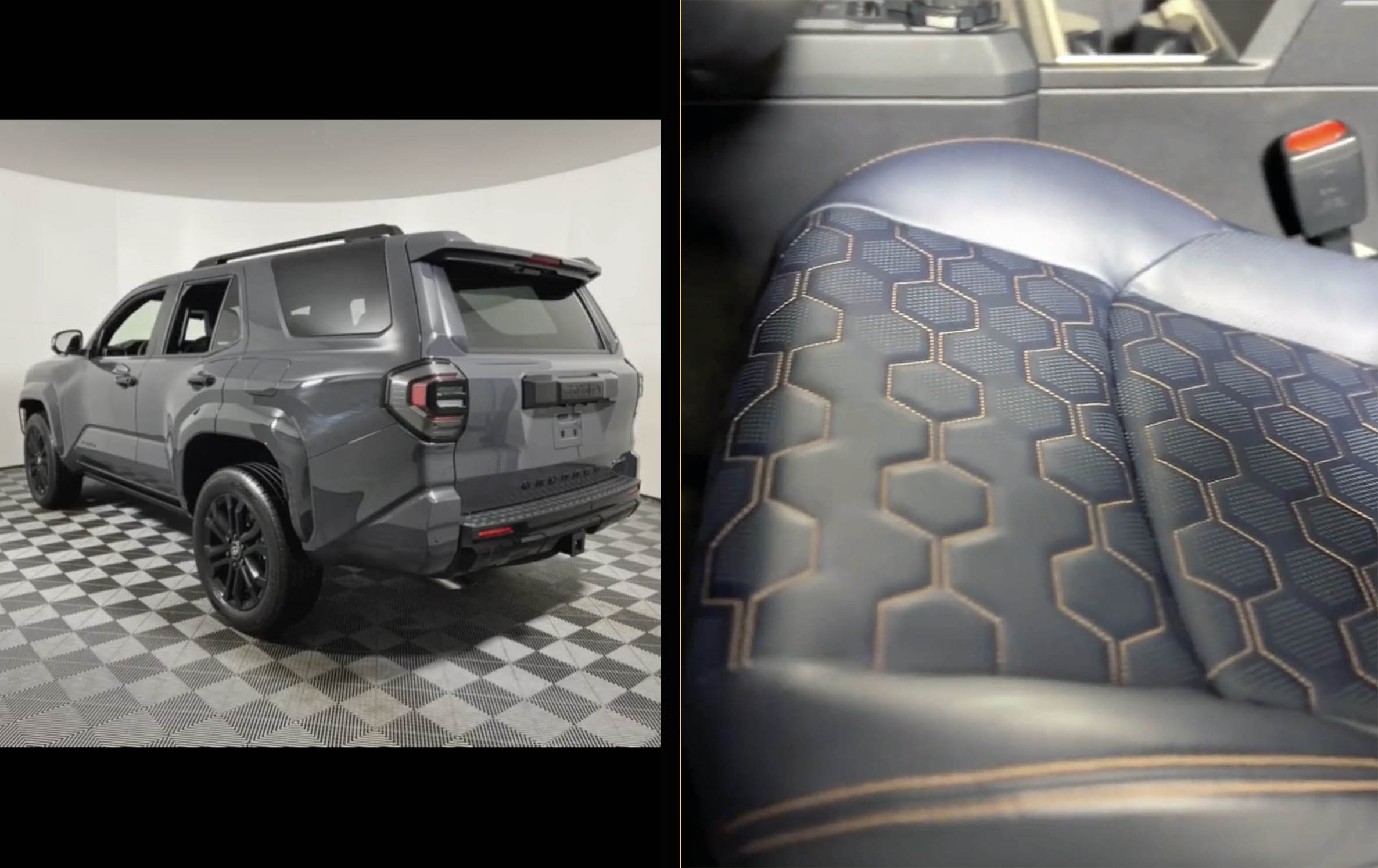 Dark Navy interior seats with orange contrast stitching + Underground ...