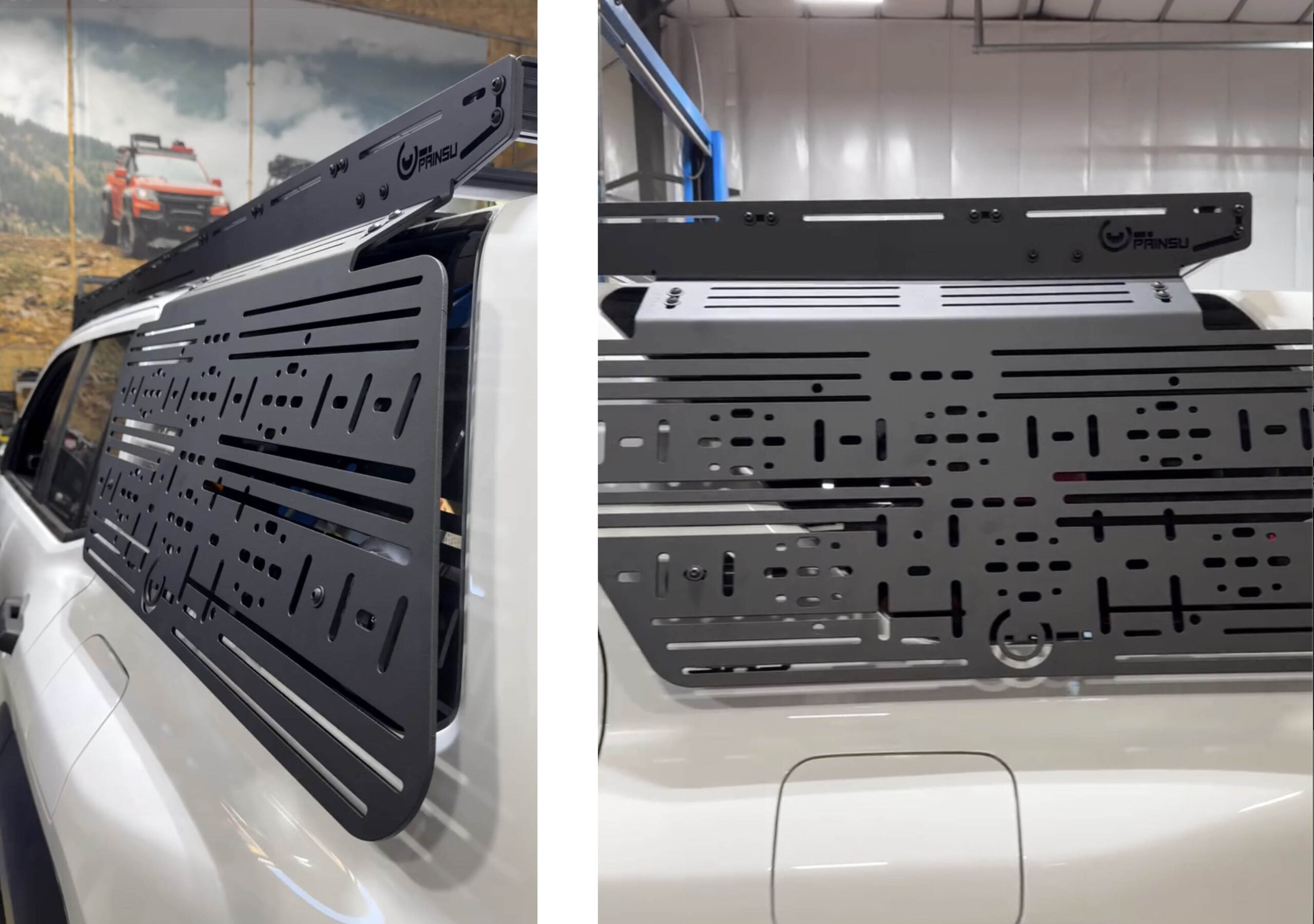 Prinsu Pro Roof Rack + Rear Window Accessory Panel installed on 2025 ...