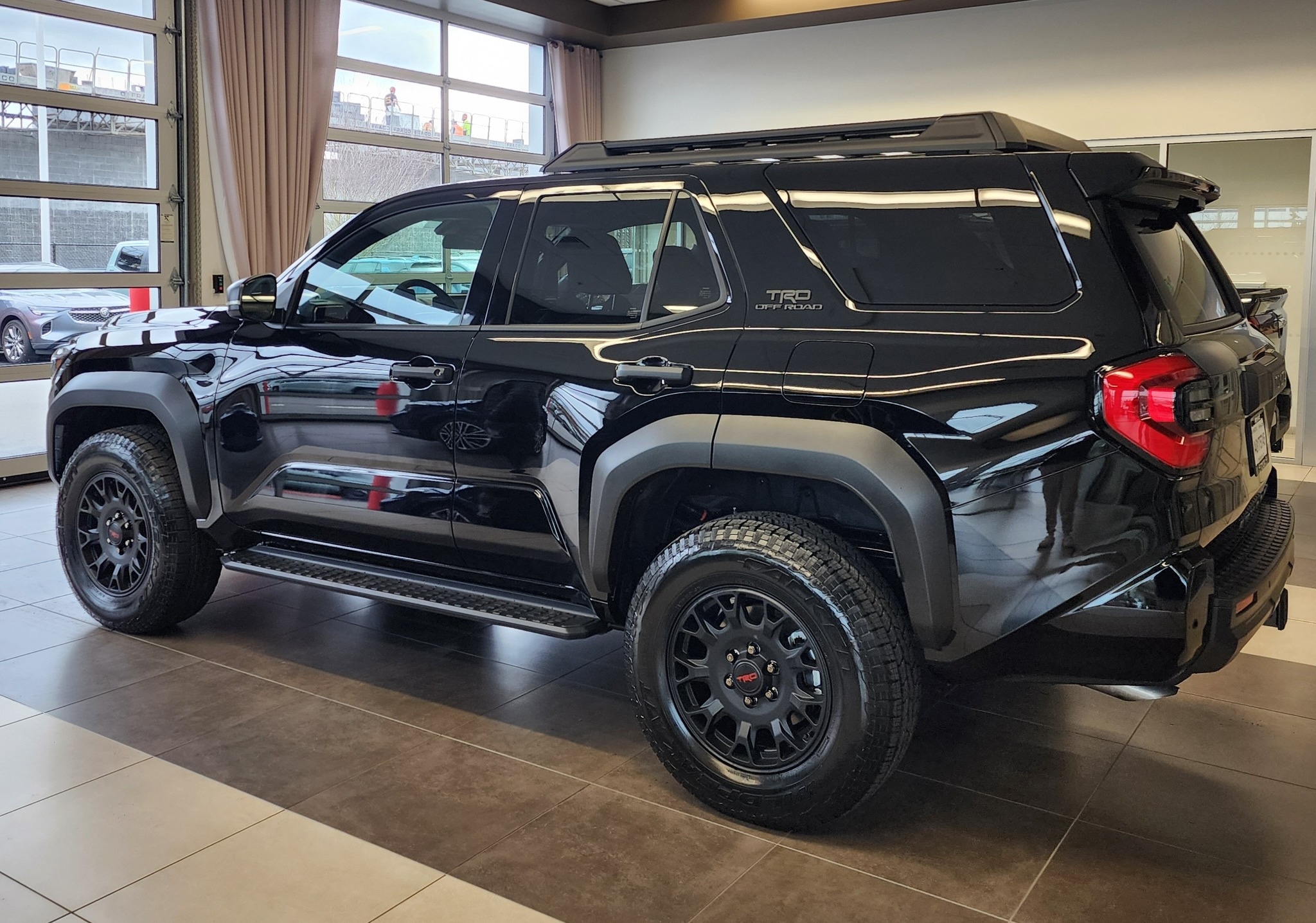 ARB 3/4 Length Roof Rack (Trailhunter) + TRD 18" Wheels (Black) on TRD ...