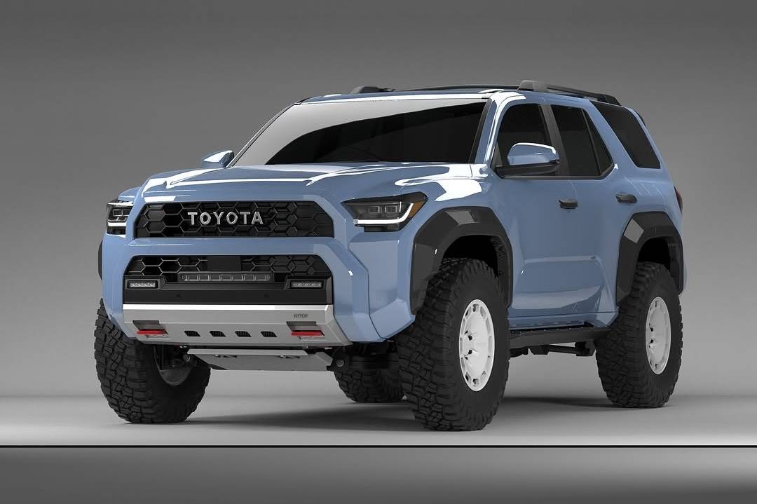 NYTOP 2025 4Runner 6th Gen Build Render: White Wheels, Carbon Fenders ...