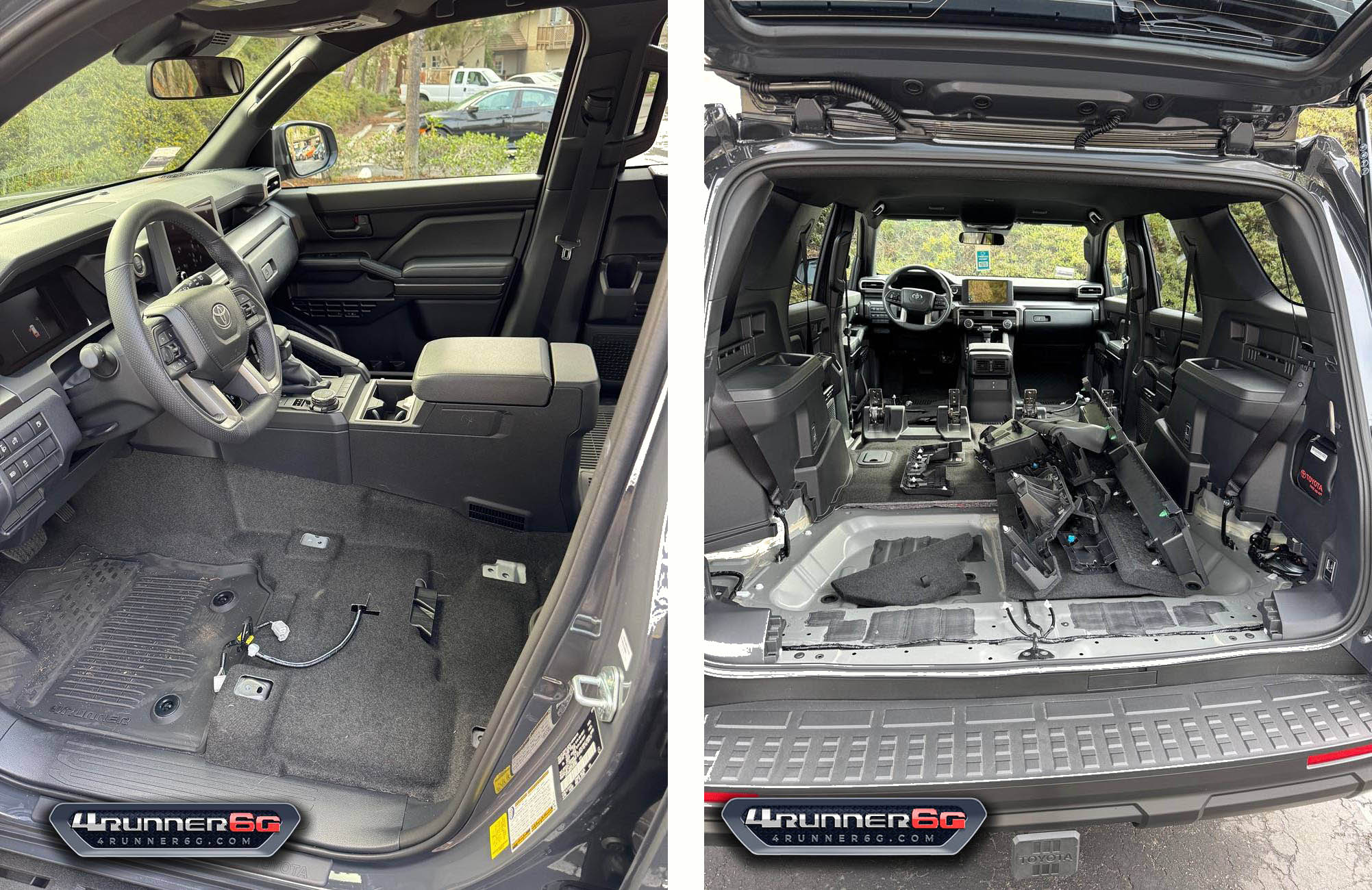 Seats removal (1st, 2nd, 3rd row) from 2025 4runner 6th gen - photos ...