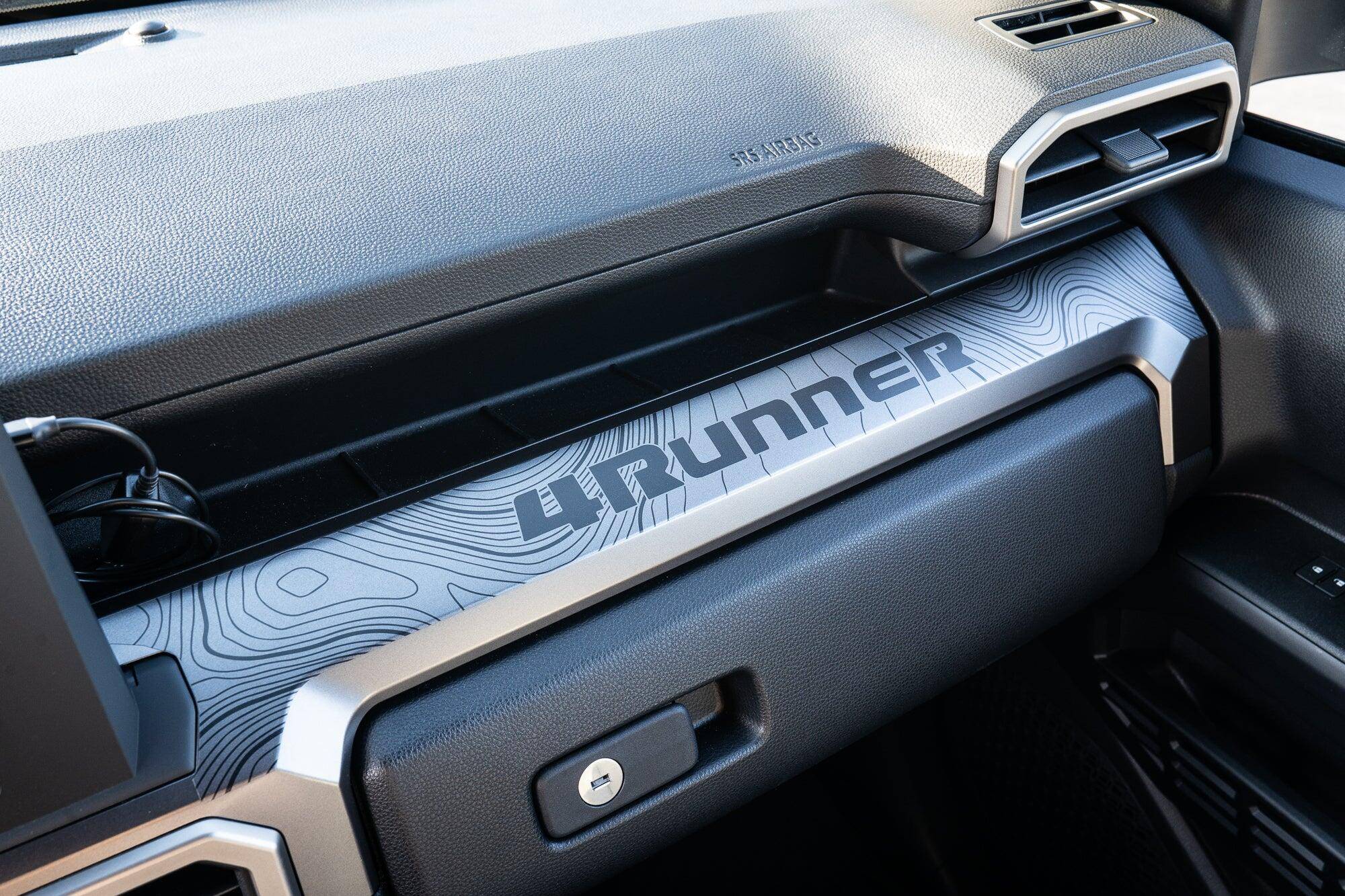 STICKERFAB Topographic Map Dashboard Trim Overlays | 2025+ 4Runner ...