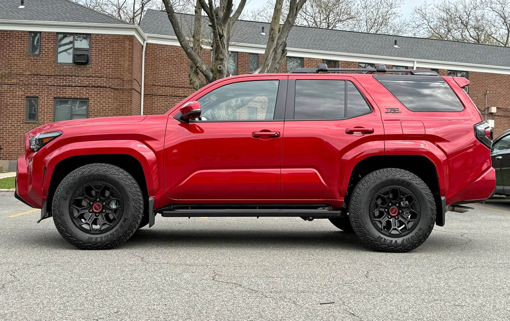 TRD Sport on TRD Pro wheels + 265/70/18 Goodyear Territory R/T tires ...