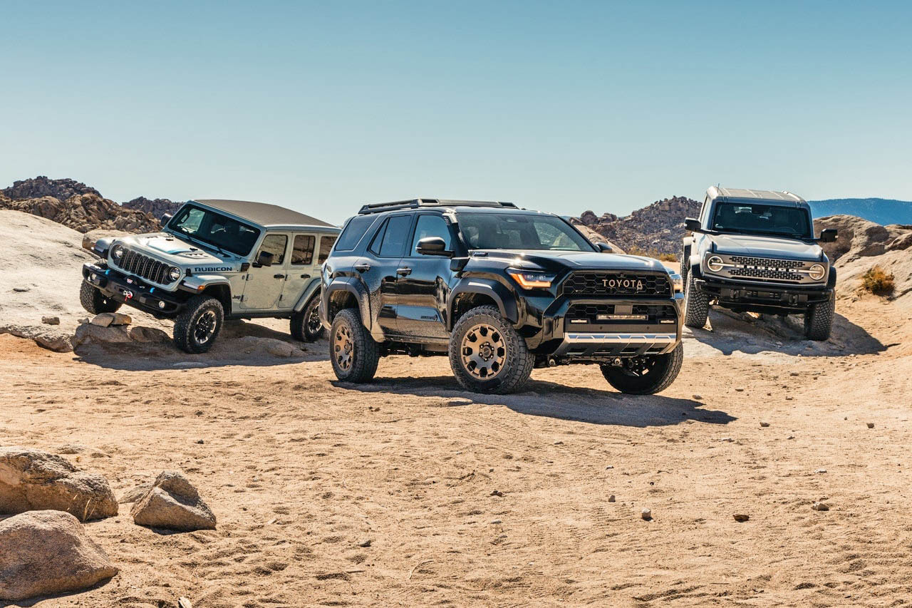 2025 4Runner 6th Gen vs. Jeep Wrangler, Grand Cherokee & Ford Bronco -- Comparison Specs ...