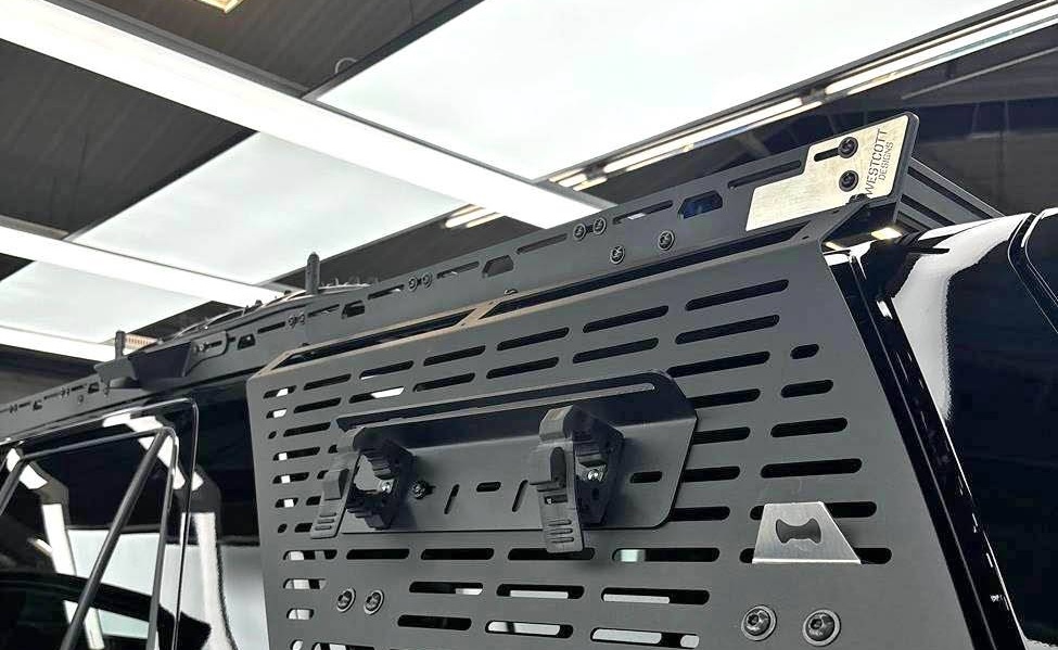 Westcott Lo-Pro Roof Rack, molle and recovery board mount installed ...