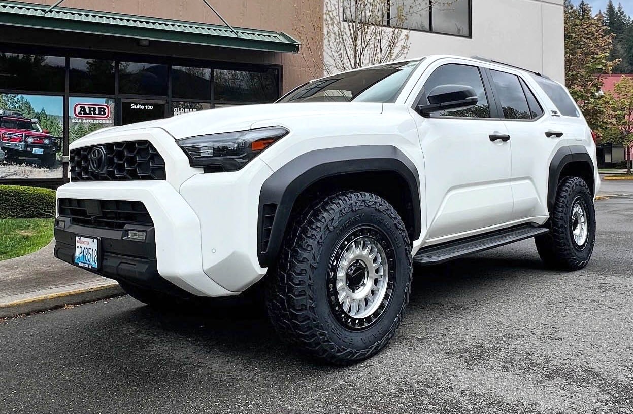 TRD Off-Road ORP stock suspension on KMC wheels +30 offset. Mickey ...