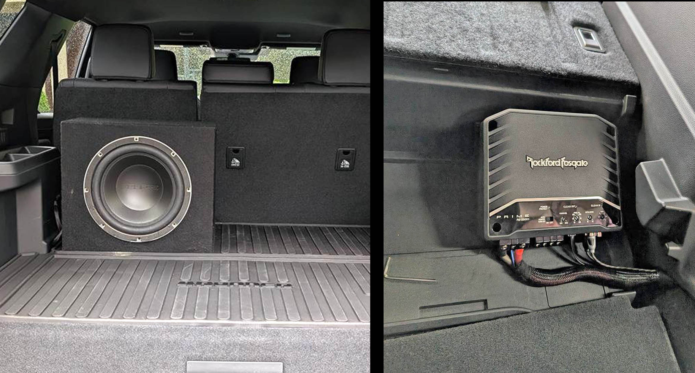 Aftermarket Subwoofer & Sub Amp installed (w/ removable subwoofer ...