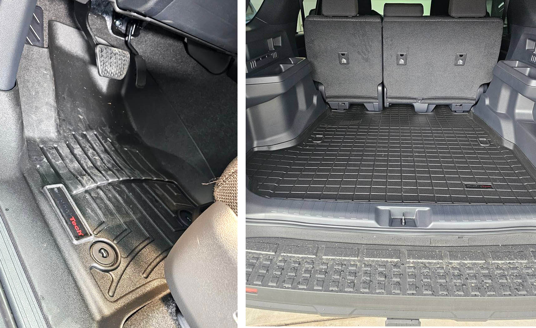 Weathertech Floor Liners and Cargo Mat installed in 5-Seat 2025 4Runner ...