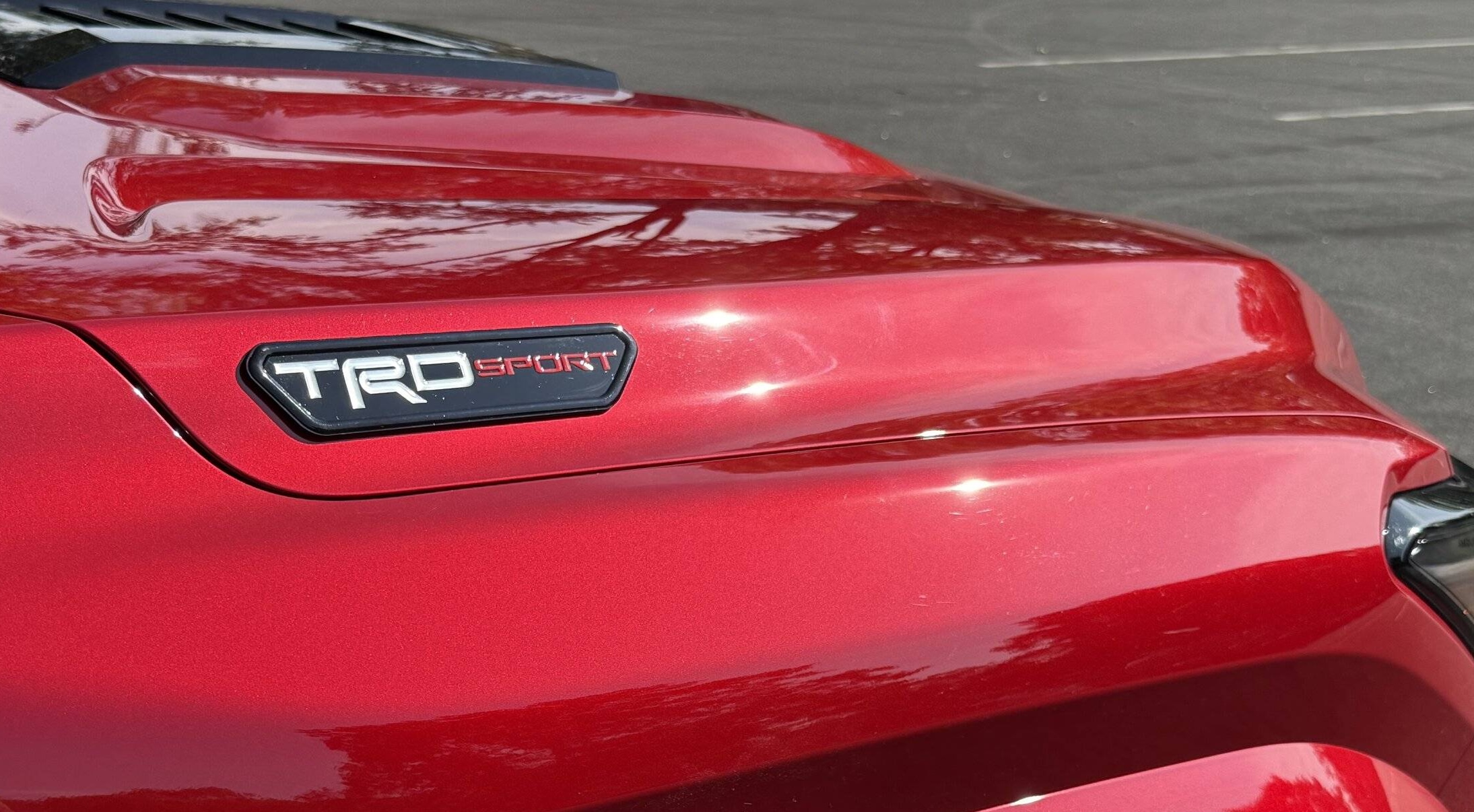 Hood side badge ("TRD Sport") from ESTY | 2025+ 4Runner Forum (6th Gen ...