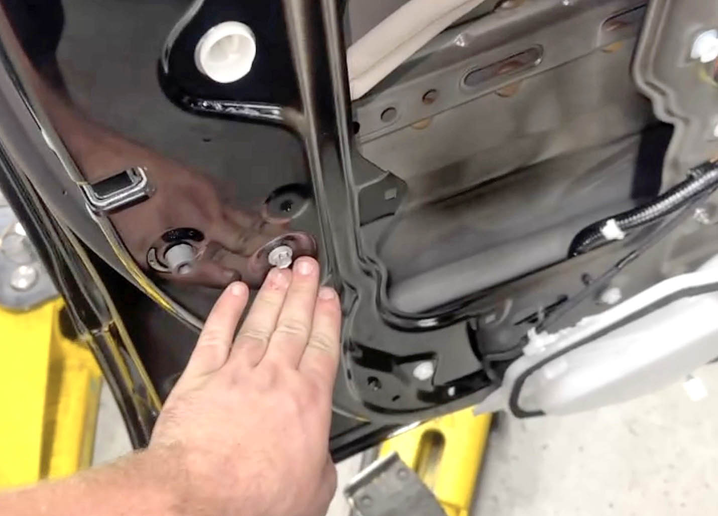 Rattle fix: driver door / seatbelt area rattling sound comes from bolts ...