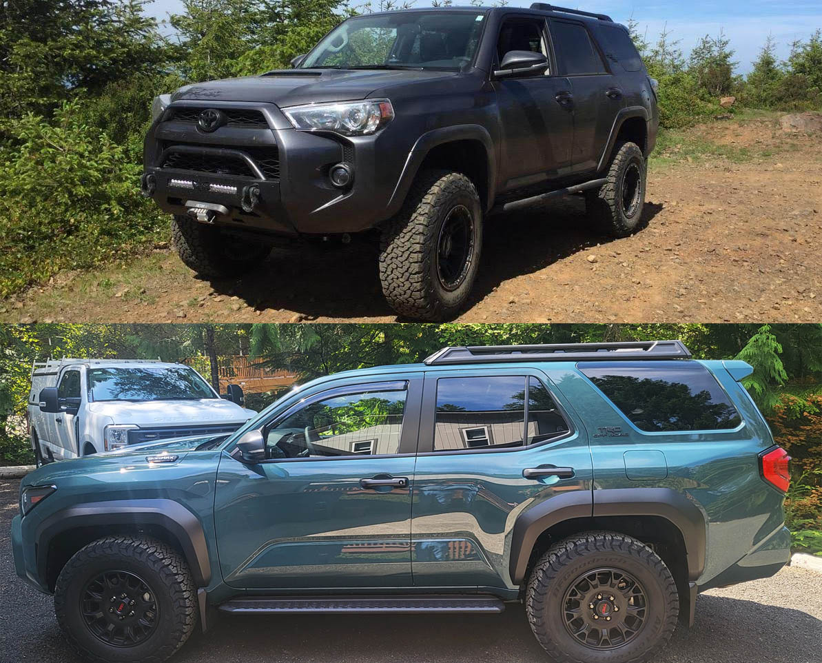 My 5th Gen vs. my new 6th Gen 4Runner comparison IMHO | 2025 4Runner Forum (6th Gen) Community ...