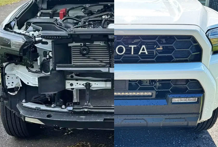 TRD Pro/Trailhunter Heritage Grille Swap (Upper & Lower Grill) on SR5 ...