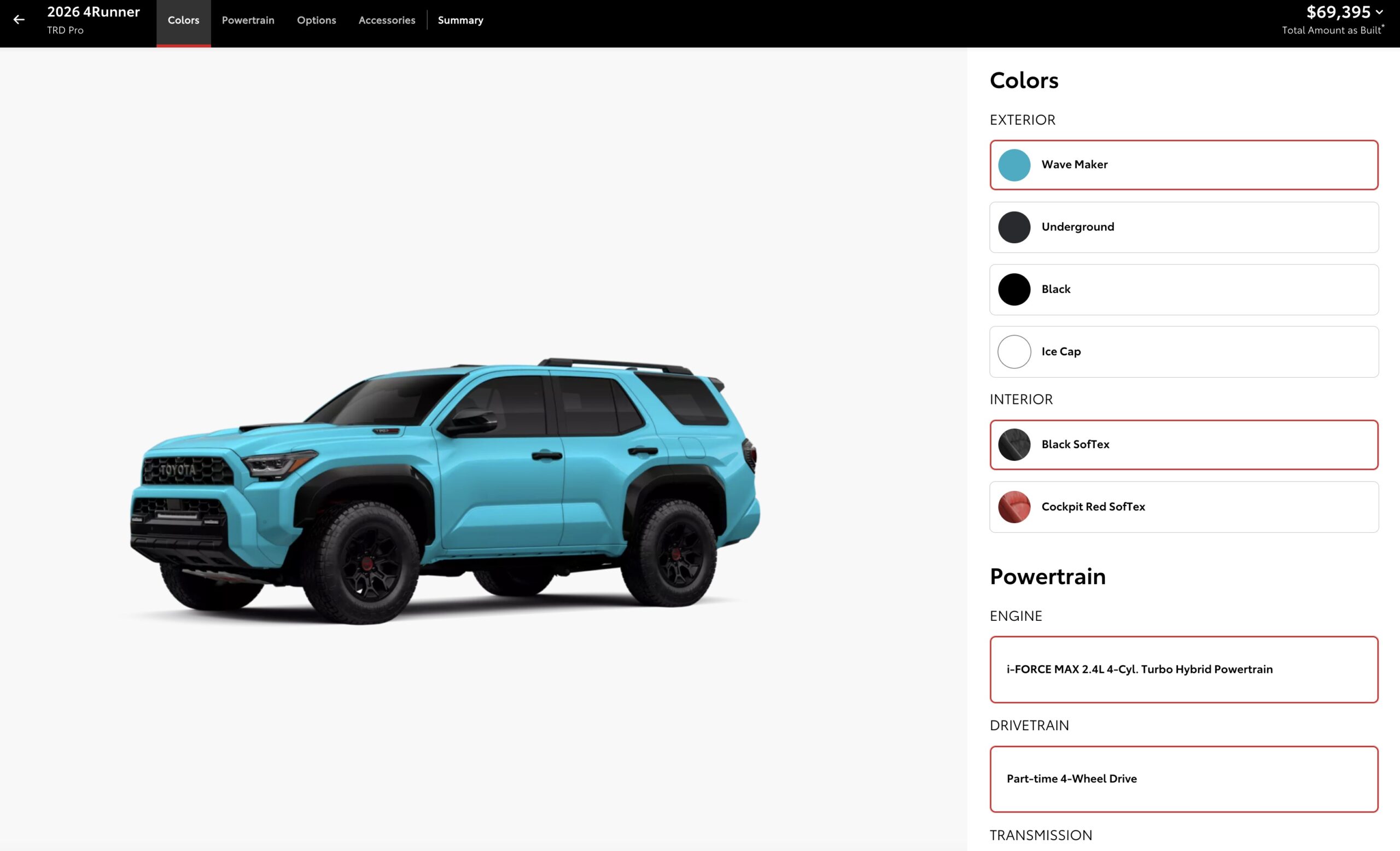2026 4Runner Build & Price is up! New color Wave Maker is available ...