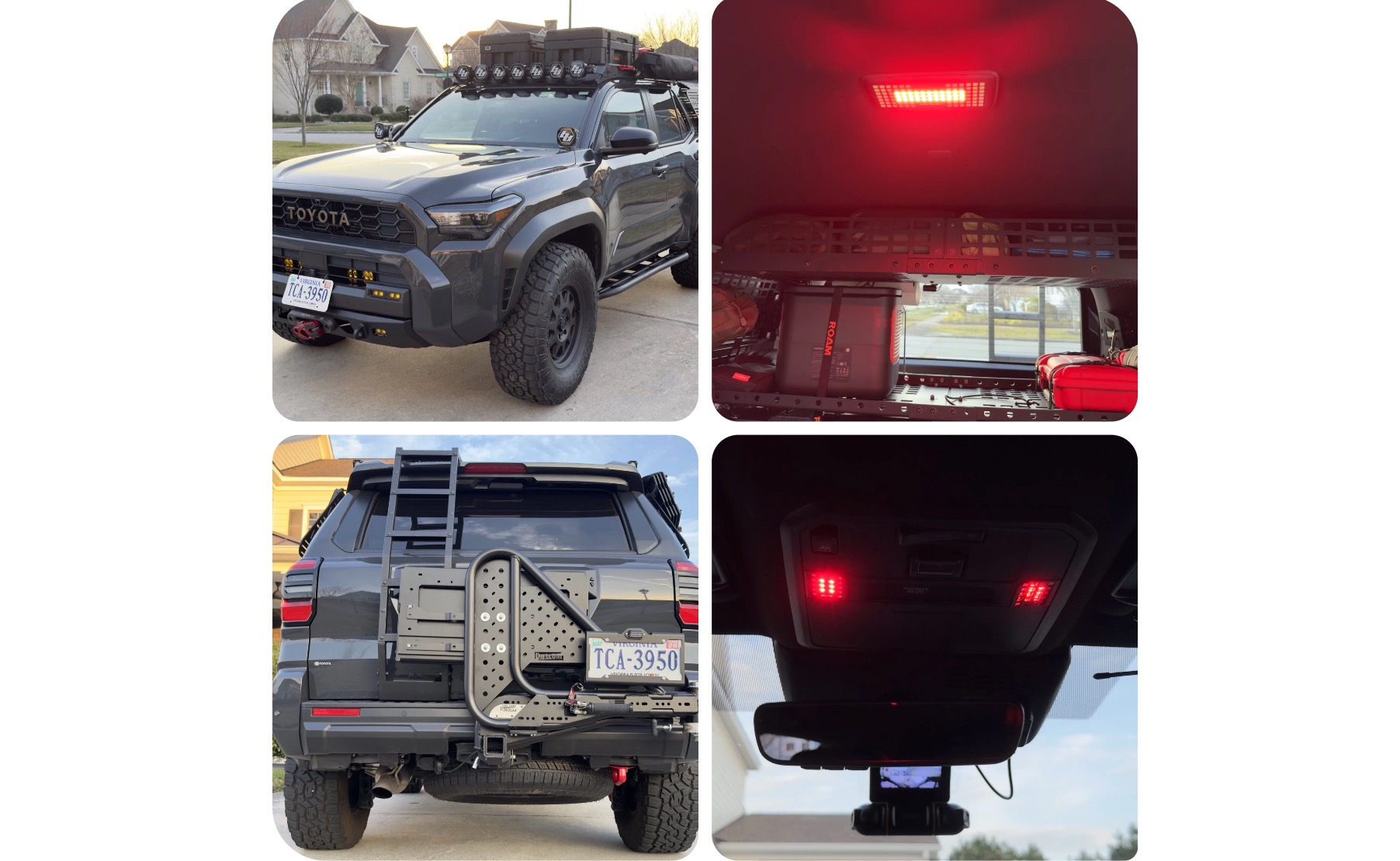 Installed: Meso Customs Map Dome Lights, red rear recovery hook, LAMTTO ...